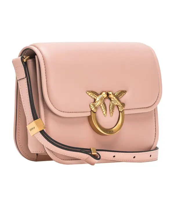 Pinko Love Birds Foldover Shoulder Bag - Pink