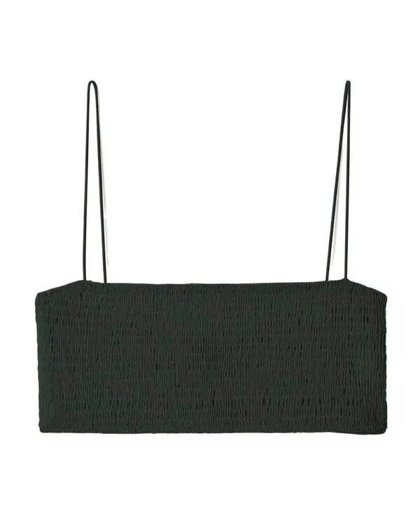 TOTEME Squareneck Bikini Top - Black