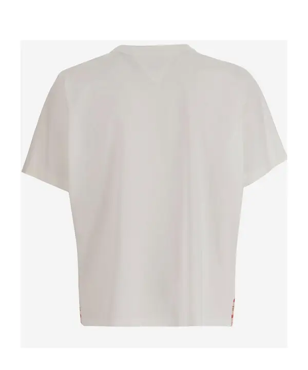 Bottega Veneta Check Detailed Short Sleeved T-shirt