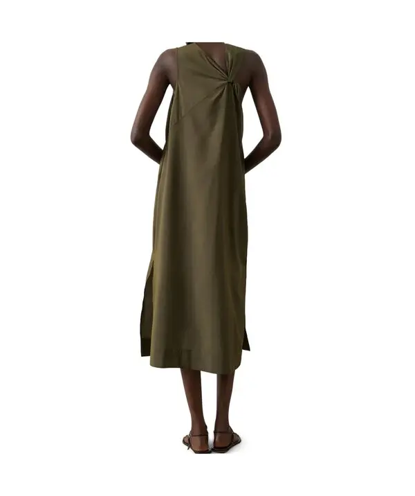 Soeur Asymmetrical Sleeveless Off-the-shoulder Dress - Brown