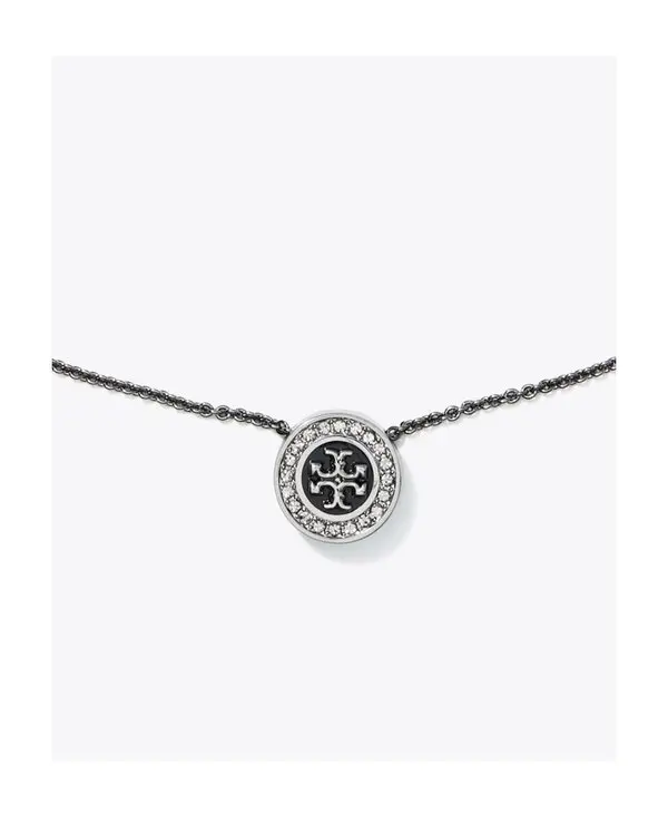 Tory Burch Kira Logo Charm Necklace