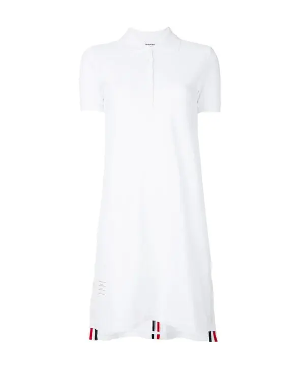 Thom Browne A-line Polo Dress With Signature Stripes