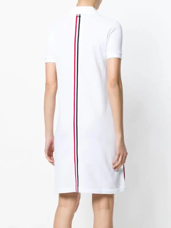 Thom Browne A-line Polo Dress With Signature Stripes