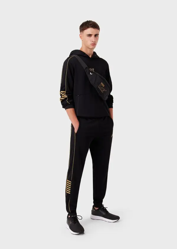 EA7 Logo Logo Hooded Sweater