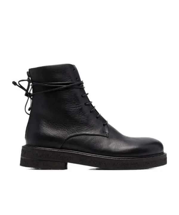 Marsèll Leather Ankle Boots With Zip And Tie Fastening
