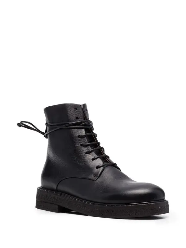 Marsèll Leather Ankle Boots With Zip And Tie Fastening