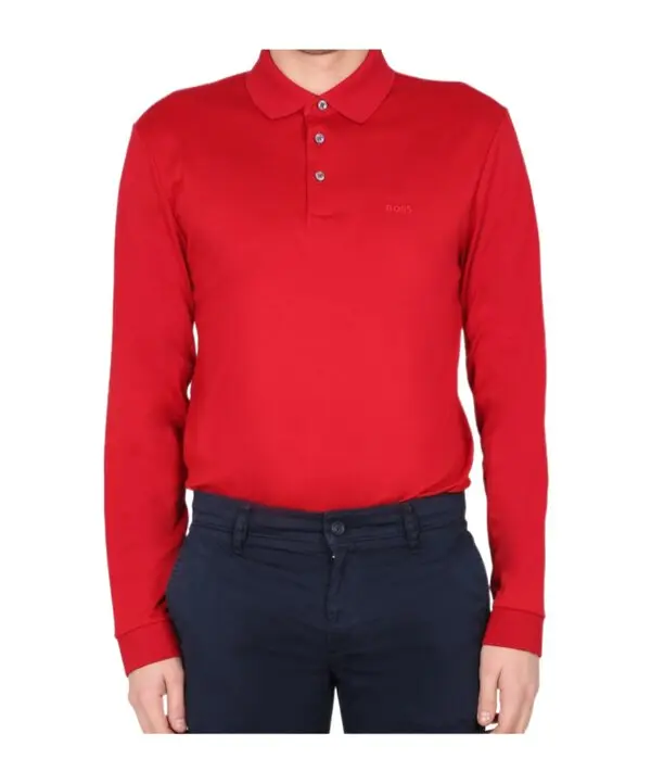 Hugo Boss Logo Embroidered Polo Shirt