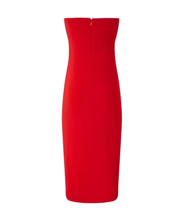 Pinko Contoured Neckline Midi Dress