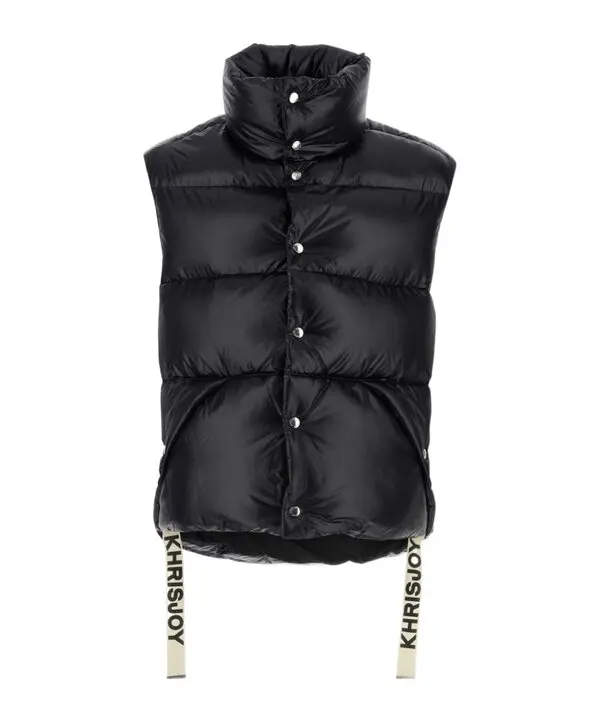 Khrisjoy Funnel Neck Shiny Puffer Gilet