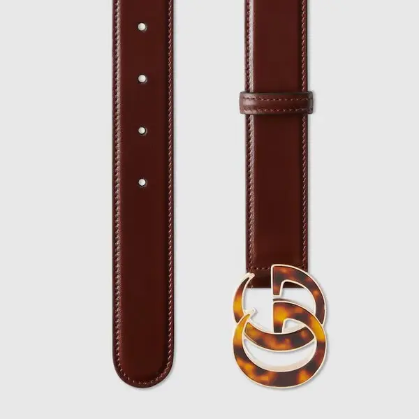 Gucci Gg Marmont Belt - Brown