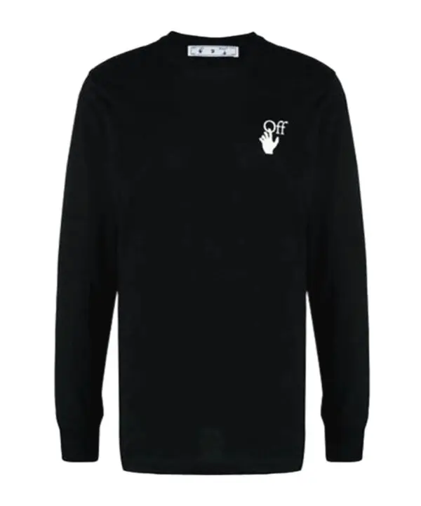 Off-White Logo Arrow Print Long-sleeve T-shirt - Black