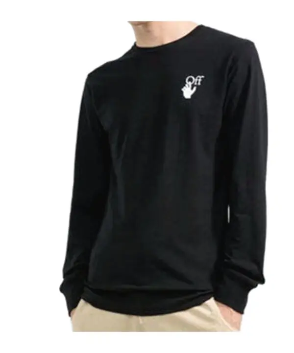 Off-White Logo Arrow Print Long-sleeve T-shirt - Black