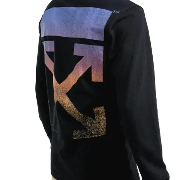 Off-White Logo Arrow Print Long-sleeve T-shirt - Black
