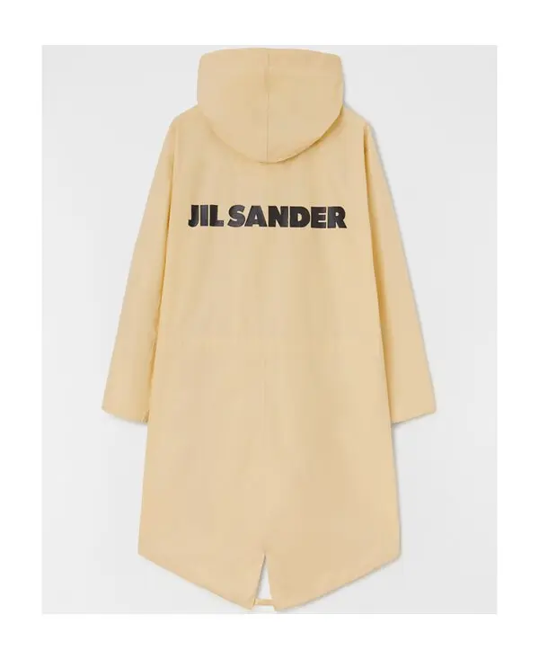 JIL SANDER Hooded Parka With Logo Detail