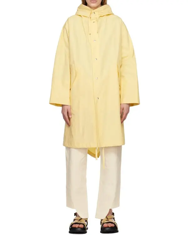 JIL SANDER Hooded Parka With Logo Detail