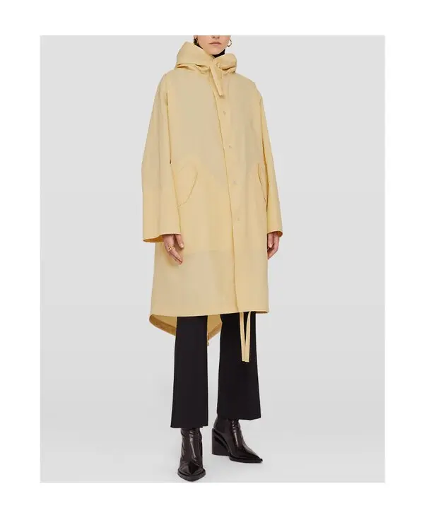 JIL SANDER Hooded Parka With Logo Detail