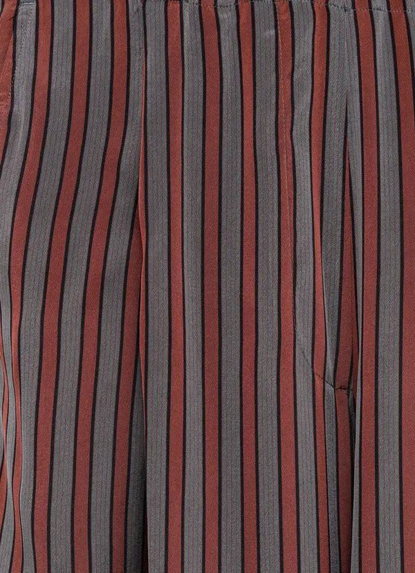 Dries Van Noten Striped Wide Leg Trousers