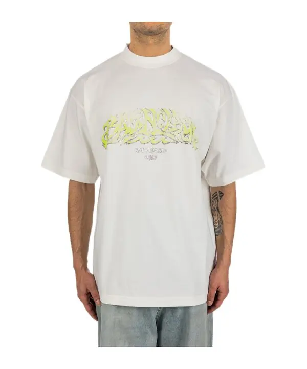 Balenciaga Logo Printed Crewneck T-shirt