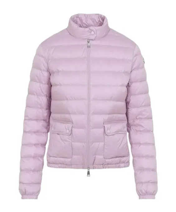 Moncler Lans Zip-up Short Padded Jacket - Pink