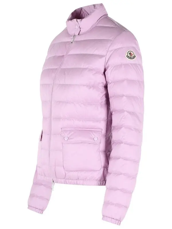 Moncler Lans Zip-up Short Padded Jacket - Pink