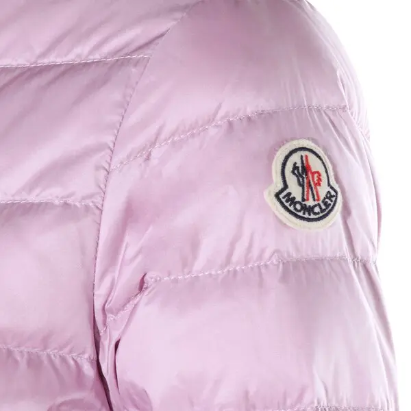 Moncler Lans Zip-up Short Padded Jacket - Pink
