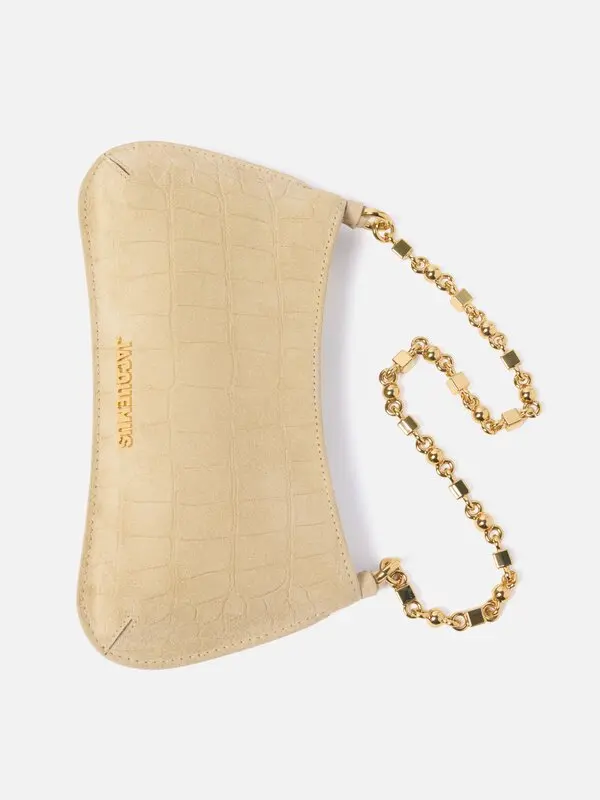 Jacquemus Small Bisou Chaine Shoulder Bag - Light Brown
