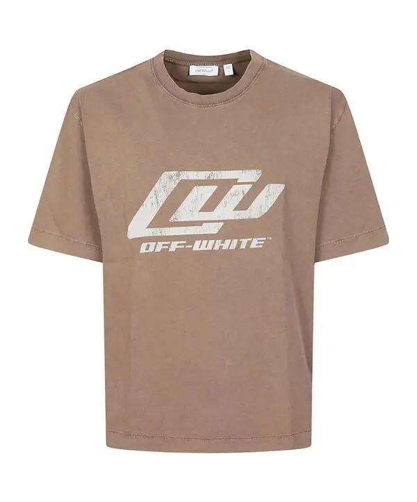 Off-White Logo Printed Crewneck T-shirt