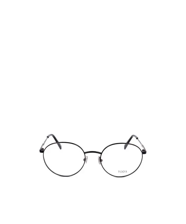 TOD'S Full Frame Oval Eyeglasses - Black