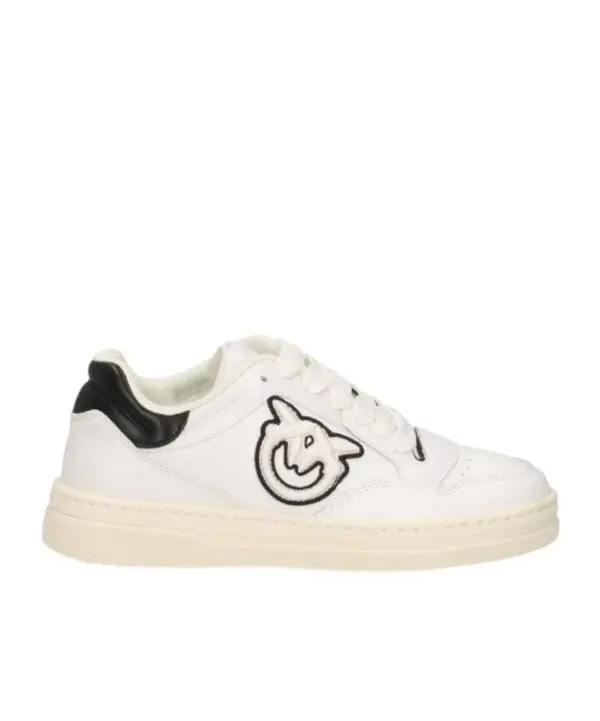 Pinko Gem Lace-up Sneakers - White