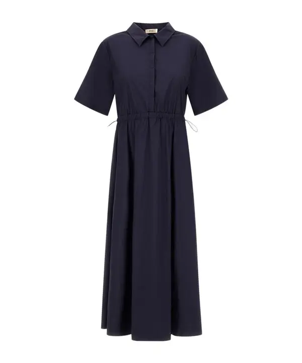 Herno Drawstring Shirt Dress - Blue
