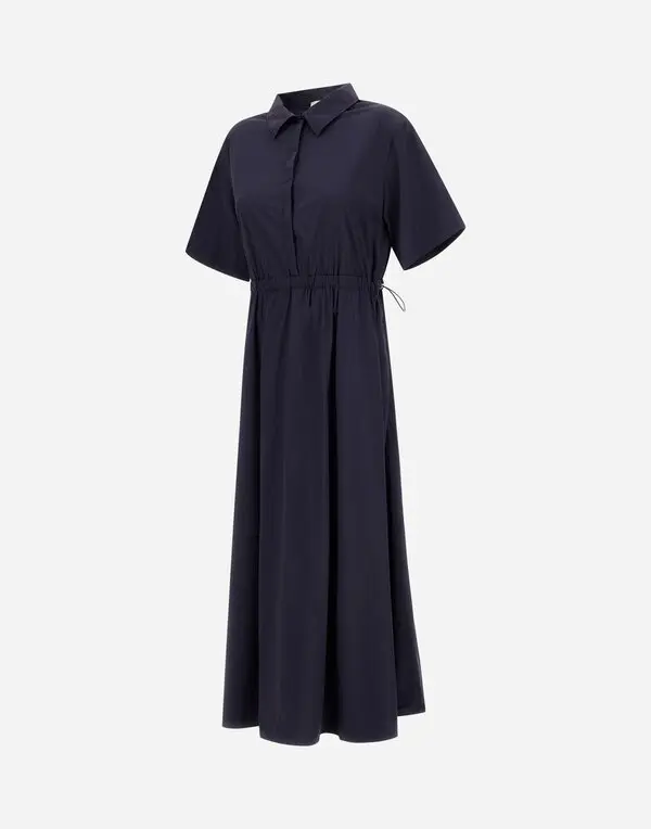 Herno Drawstring Shirt Dress - Blue