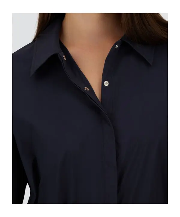 Herno Drawstring Shirt Dress - Blue