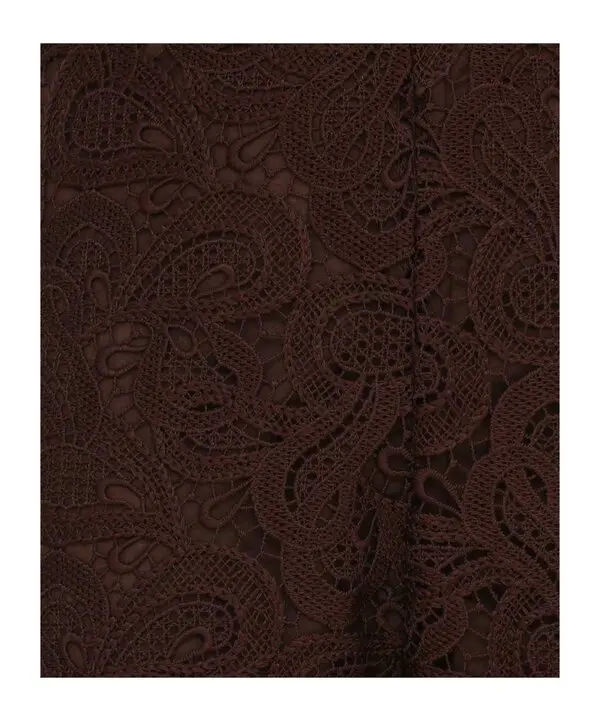 Zimmermann Illustration Lace Flared Pants - Chocolate