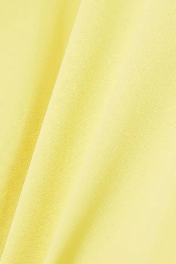 Marni V-neck Puff Sleeve Midi Dress