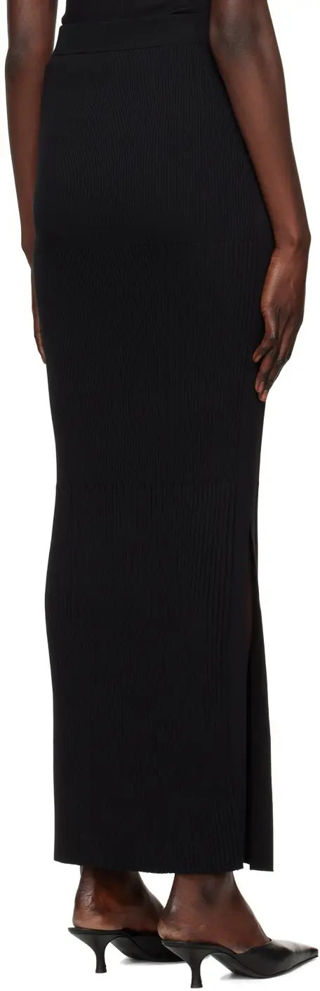 DION LEE Gradient Ribbed-knit Maxi Skirt