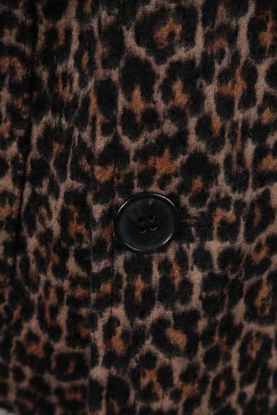 Saint Laurent Leopard Print Fringed Jacket