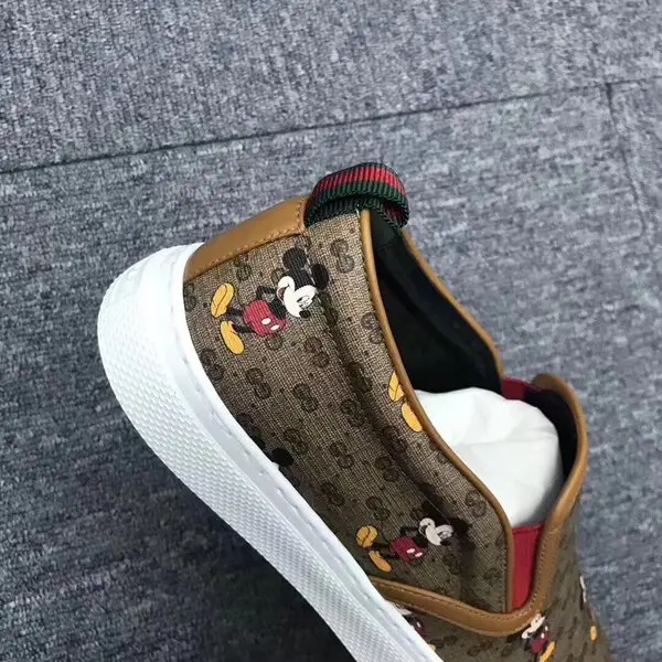 Gucci Printed Pattern Leisure Sports Slip-on Sneakers