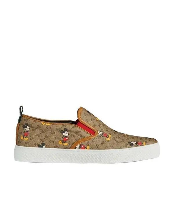 Gucci Printed Pattern Leisure Sports Slip-on Sneakers