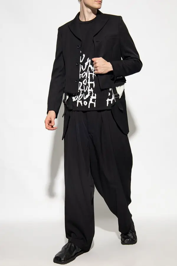Comme Des Garçons Script-print Long-sleeved Jumper