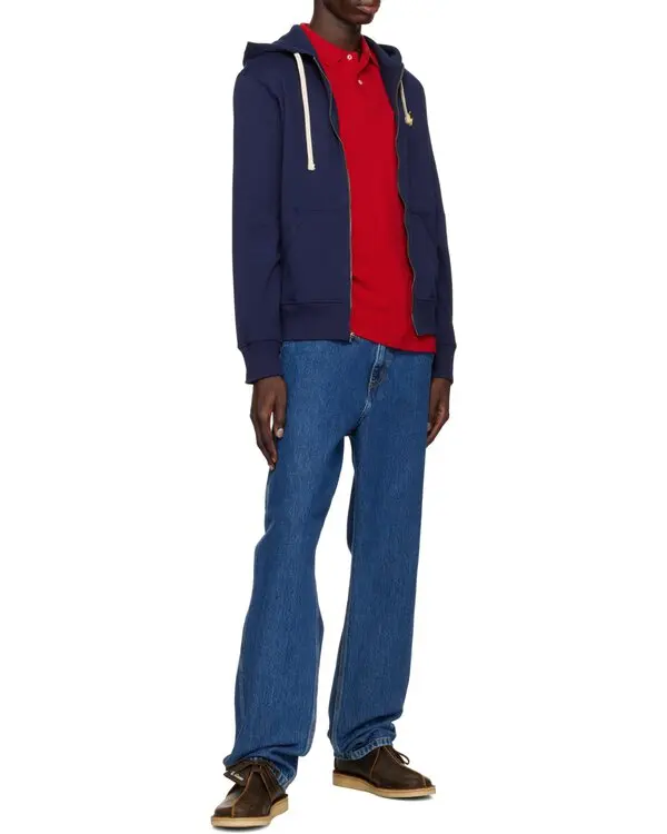 Polo Ralph Lauren Logo Embroidered Hooded Jacket - Black