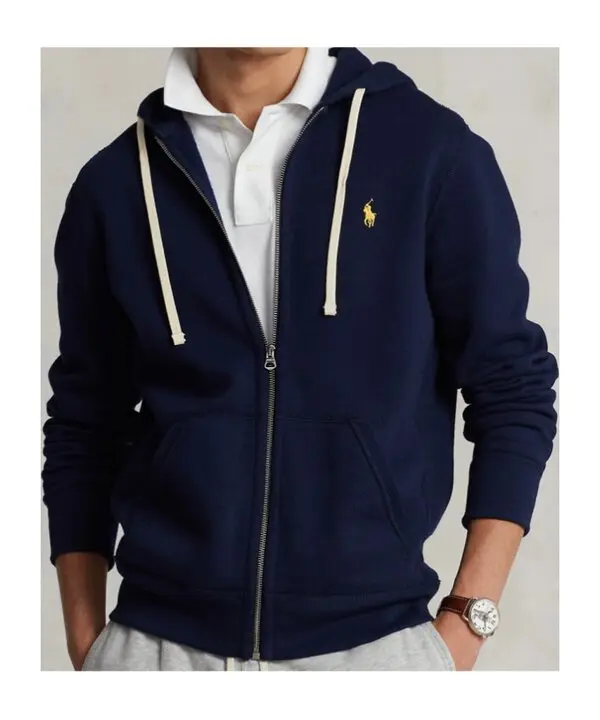 Polo Ralph Lauren Logo Embroidered Hooded Jacket - Black