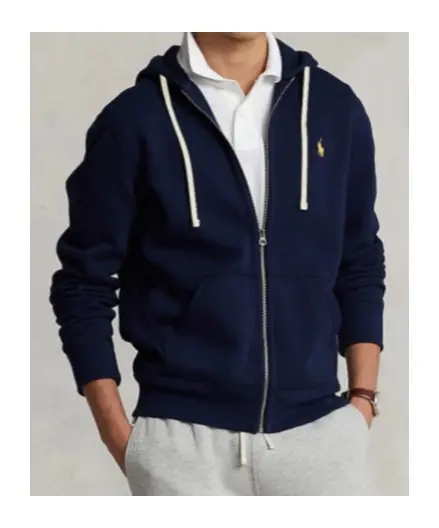 Polo Ralph Lauren Logo Embroidered Hooded Jacket - Black