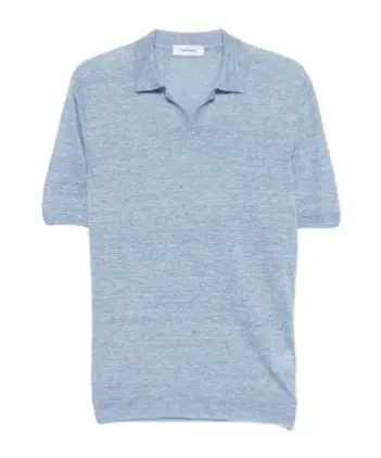 GRAN SASSO Slim Fit Polo Shirt - Blue