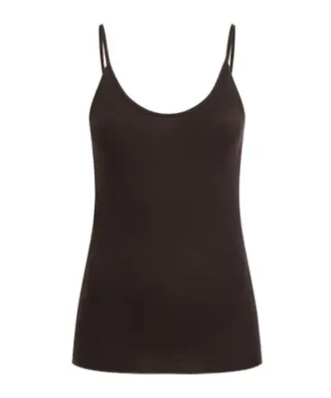 Khaite Fine-ribbed Scoop Neck Tank Top - Black