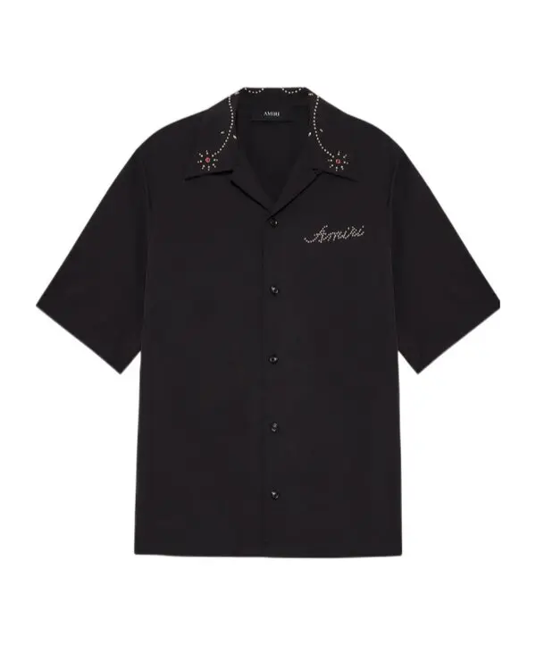 Amiri Embellished Short-sleeve Shirt