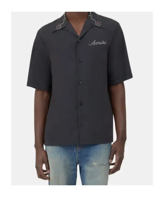 Amiri Embellished Short-sleeve Shirt