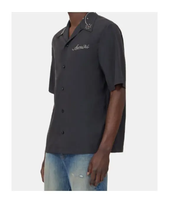Amiri Embellished Short-sleeve Shirt