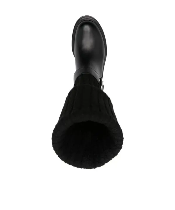 GIANVITO ROSSI Thurso Strap Detailed Pull-on Biker Boots - Black