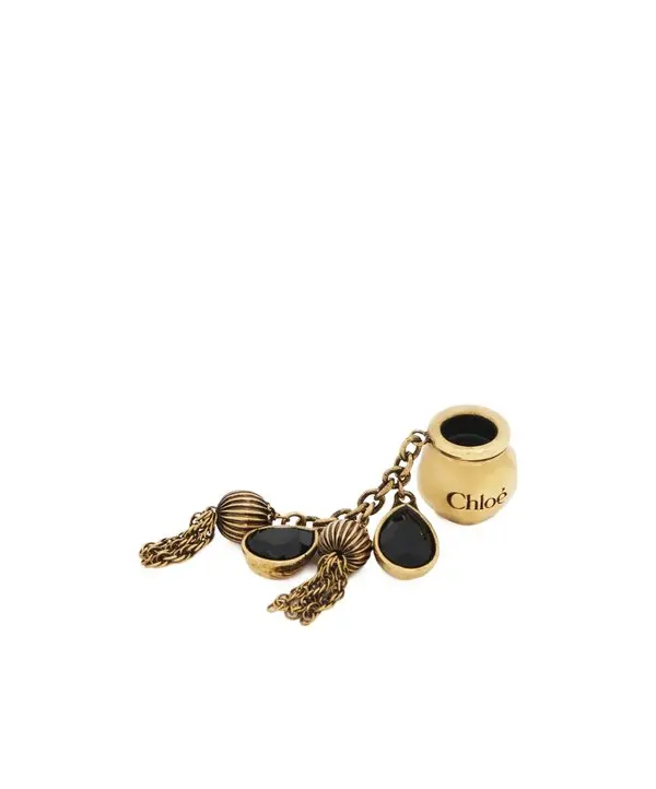 Chloé Sphere Pearl Dice Bracelet Pendant - Golden