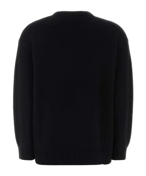 Max Mara 1951" Textured Crewneck Jumper - Black